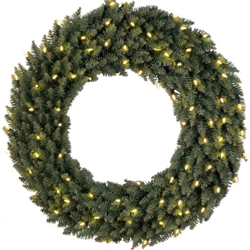 Star Trading Calgary julekrans med lys, 80 lys - Glædelig Jul